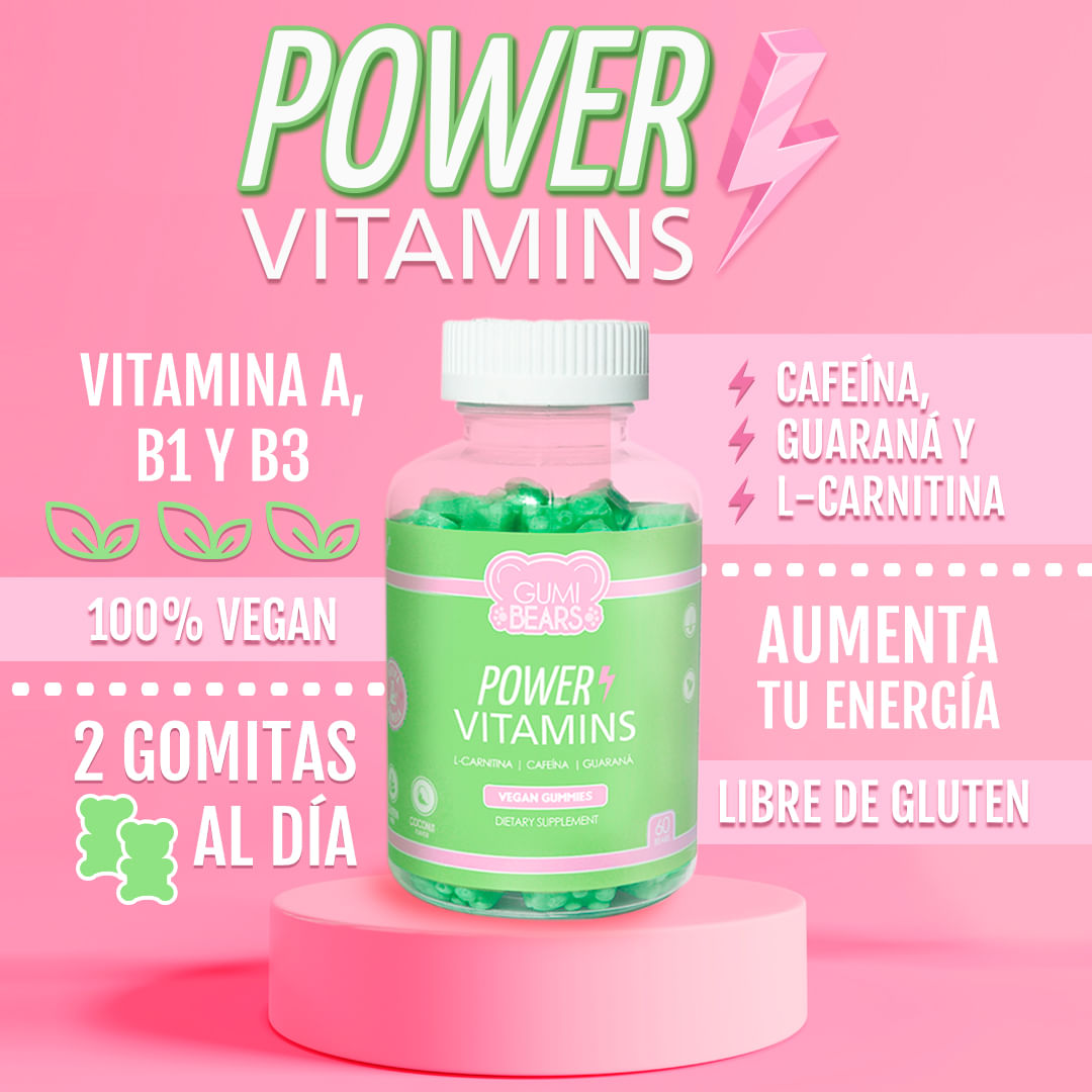 Gumi Bears Power Vitamins 1 Mes - vitaminas energizantes